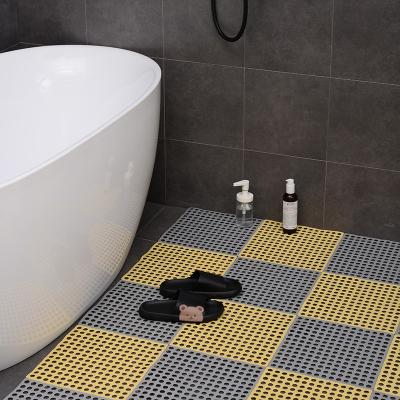 China TPE Splicing Non Slip Bath Mat 30x30cm Anti Slip Floor Mat for Bathroom Kitchen for sale