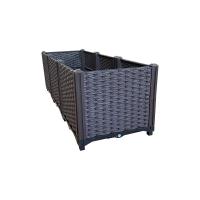 China ISO9001 Rectangular Thick Plastic Raised Garden Box 60x40x30cm Leakage Proof for sale