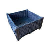 China Weather Proof Plastic Raised Planting Beds 60x40x30cm No Leakage Vegetable Troughs for sale