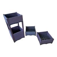 China Customizable Garden Elevated Plastic Veggie Planter Boxes Corrosion Resistance for sale