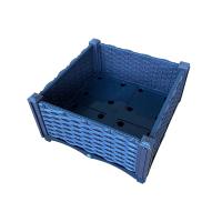 China Antiwear Decorative Rectangular Plastic Flower Box Planter Outdoor Moth Prevention for sale