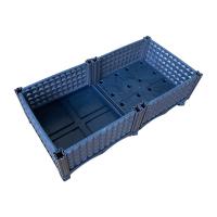 China Corrosion Proof Plastic Planter On Wheels Garden Planting Boxes Flexibility for sale