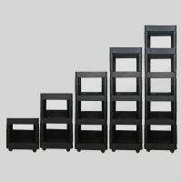 China Easy To Assemble Multilayer Home Kitchen  Plastic Storage Trolley Four Wheels for sale
