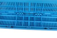 China Agricultural Ventilated Plastic Folding Basket / Collapsible Plastic Crates Moisture Proof for sale