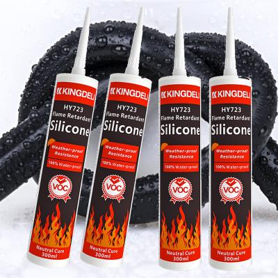 China Fire Retardant Neutral Cure Silicone Sealant Glue 300ml Customized Color for sale