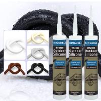 China Odorless Neutral Cure Silicone Sealant Tube Mildew Proof Clear Black Color for sale