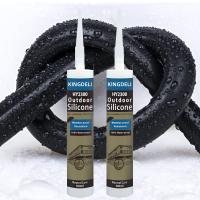 China Black White Window Silicone Caulk Weather Resistant With 280ml 300ml for sale