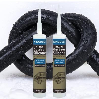 China Black White Window Silicone Caulk Weather Resistant With 280ml 300ml for sale