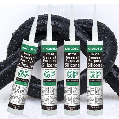 China GP Translucent Acetic Cure Silicone Sealant OEM ODM Non Sagging for sale