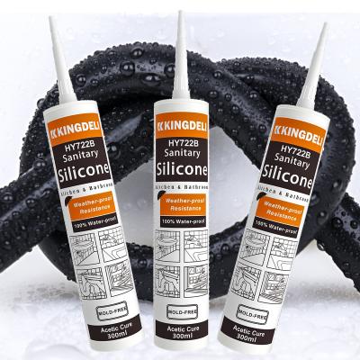 China Waterproof Glass Acetic Cure Silicone Sealant Glue For Bathroom Factory Direct for sale