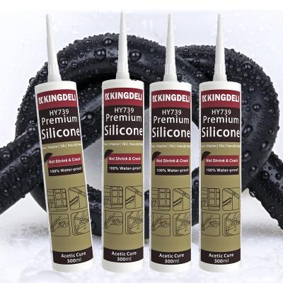China Acetic Weatherproof Glass Sealant GP Silicone  Glue For Window for sale