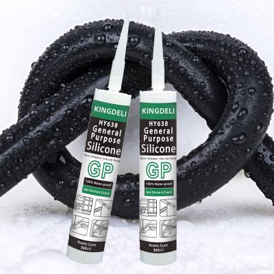 China 280ml 300ml Multifunctional Acetic Cure Silicone Sealant For Construction Caulking for sale