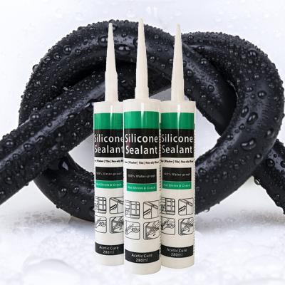 China GP White Acetic Cure Silicone Sealant For Glass One Component for sale