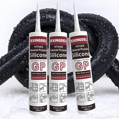 China 280Ml Acetic Silicone Sealant Weather Resistance Glass Cement for sale