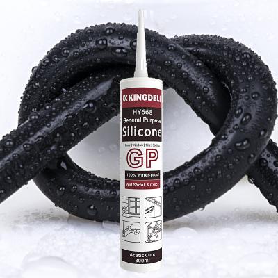 China 280ml Acetic Silicone Sealant Multipurpose Glass Sealant Weatherproof for sale