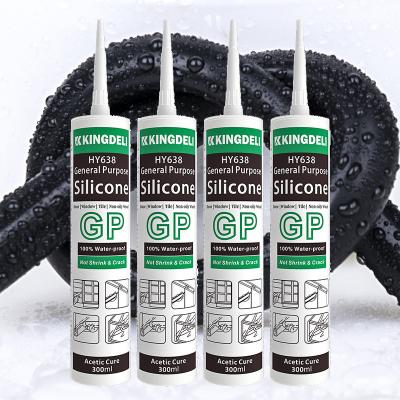 China 300ml Waterproof Glass Sealant Weather Resistance Silicone Glue For Bathroom for sale