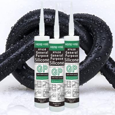 China 280ml 300ml Acetic Silicone Sealant Waterproof Glue General Purpose No Sag for sale