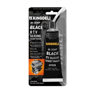 China Black Gasket Maker RTV Silicone Sealant Odorless High Temp Resistant for sale