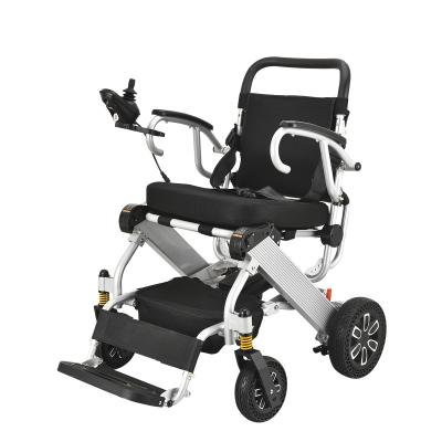 China KSM-608 Foldable Lightweight Power Wheelchair 6km Speed 12Ah Li-ion Battery Airline Approved for sale