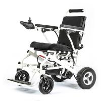 China KSM-602 Lightweight Foldable Electric Wheelchair 24V 12Ah Li-ion Battery Aluminum Alloy Portable Power Wheelchair for Disabled for sale