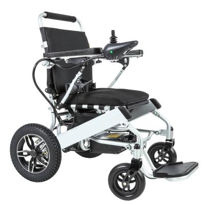 China KSM601 Lightweight Folding Electric Wheelchair 250W Motor 24V Li-ion Battery 15km Range Aluminum Alloy for sale