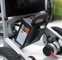 China KSM-609 Mini Electric Folding Wheelchair Lightweight 19kg Aluminum Alloy 6km/h Mobility Scooter for sale