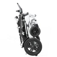 China 601L Remote Folding Lightweight Wheelchair with LCD Voice Joystick 24V 12Ah Li-ion Battery for sale