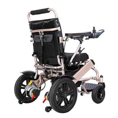 China KSMED 601L Electric Portable Reclining Wheelchair 130kg Capacity 7km/h Speed with LCD Voice Joystick for sale