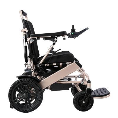 China KSM-601L Reclining Electric Wheelchair 24V 250W Motor with LCD Voice Joystick and Honeycomb Solid Wheels for sale