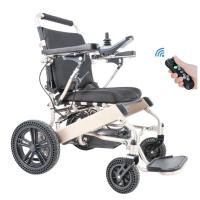 China KSM 601L Reclining Motorized Wheelchair 24V Li-ion Battery LCD Voice Joystick 130kg Capacity for sale