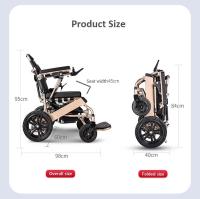 China KSM 601L Reclining Motorized Wheelchair 24V Li-ion Battery LCD Voice Joystick 130kg Capacity for sale