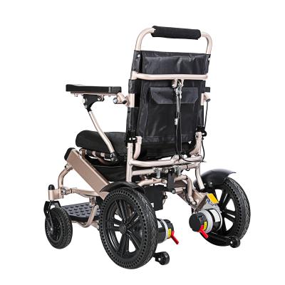 China KSM601L Portable Reclining Power Wheelchair with LCD Display Voice Control 24V Li-ion Battery 130kg Capacity for sale