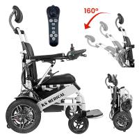 China KSM-601 Reclining Electric Wheelchair 24V Foldable Power Wheelchair with Remote Control and Latex Cushion 130kg Capacity for sale