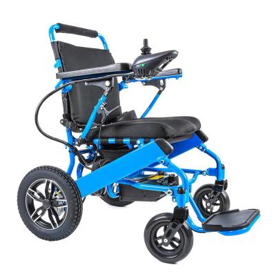China KSM-601 Reclining Portable Electric Wheelchair Folding Power Joystick 24V 12Ah Li-ion 130kg Capacity for sale