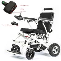 China KSM-602 Foldable Electric Wheelchair 24V Lithium Battery Mobility Scooter with Remote Control 130kg Capacity for sale