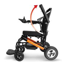 China KSMED KSM-602 Folding Lightweight Electric Wheelchair 24V Li-ion Battery 130kg Capacity Remote Control Power Wheelchair for sale