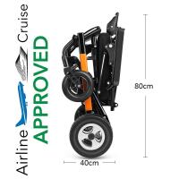 China KSM-602 Foldable Lightweight Power Wheelchair 24V 12Ah Li-ion Battery Wireless Remote Control for Elderly Disabled for sale