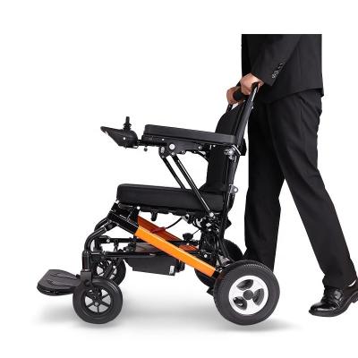 China KSMED Lightweight Aluminum Alloy Motorized Wheelchair 24V 180W Foldable with Remote Control 15km Range for sale