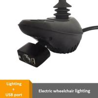 China KSMED Lightweight Aluminum Alloy Motorized Wheelchair 24V 180W Foldable with Remote Control 15km Range for sale