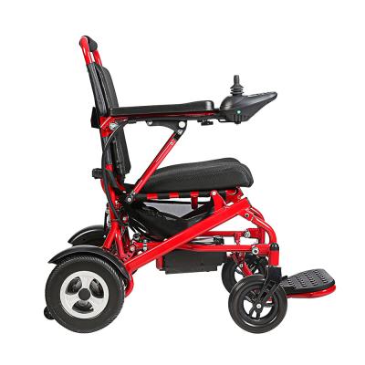 China KSM-602 Foldable Electric Wheelchair 24V Li-ion Battery 130kg Capacity Lightweight Power Wheelchair for sale