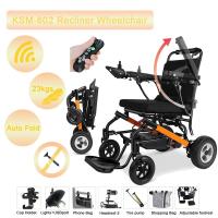 China KSM-602 Portable Lightweight Foldable Electric Wheelchair 24V 12Ah Li-ion Remote Control Auto Open Fold for sale
