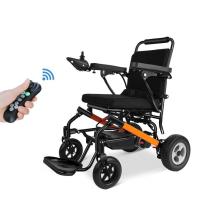 China KSM-602 Foldable Electric Wheelchair Lightweight Power Chair 24V 12Ah Li-ion Battery 130kg Capacity for sale