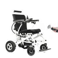 China KSM-602 Lightweight Folding Electric Wheelchair 24V 12Ah Li-ion Battery Remote Control Handicapped Mobility Aid for sale