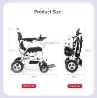 China KSM-602 Lightweight Folding Electric Wheelchair 24V 12Ah Li-ion Battery Remote Control Handicapped Mobility Aid for sale