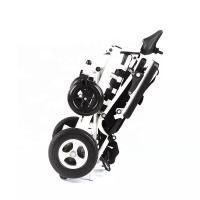 China KSM-602 Lightweight Folding Electric Wheelchair 24V 12Ah Li-ion with Remote Control Auto Open Fold 130kg Capacity for sale