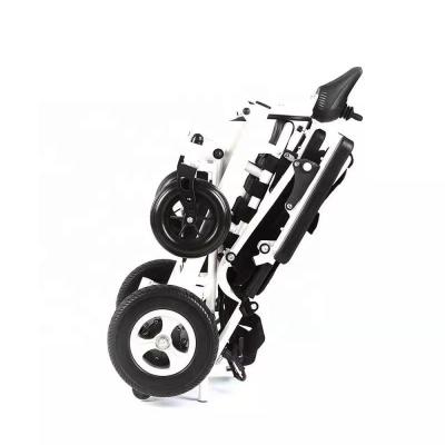 China KSM-602 Lightweight Folding Electric Wheelchair 24V 12Ah Li-ion with Remote Control Auto Open Fold 130kg Capacity for sale