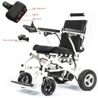 China KSM-602 Lightweight Folding Electric Wheelchair 24V 12Ah Li-ion with Remote Control Auto Open Fold 130kg Capacity for sale