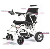 China KSM-602 Foldable Electric Wheelchair 24V Li-ion Battery 130kg Capacity Lightweight Power Wheelchair for sale