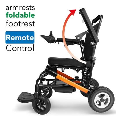 China KSM-602 Foldable Electric Wheelchair Scooter Aluminum Lightweight Power Chair 24V Lithium Battery 130kg Load for sale