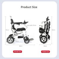 China KSM-602 Lightweight Auto Folding Electric Wheelchair 120kg Capacity 15km Range for sale